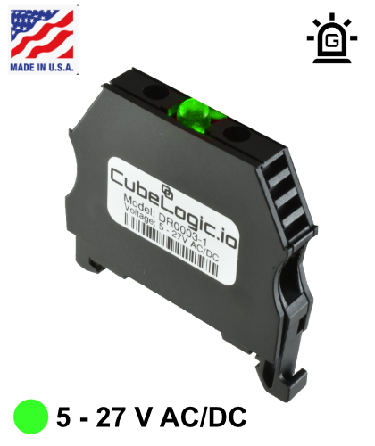 DIN Rail Indicator Light - Pilot - LED - GREEN – Cube Logic Controls ...