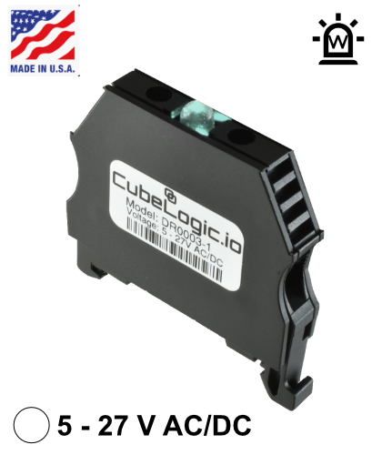 DIN Rail Indicator Light - Pilot - LED - WHITE – Cube Logic Controls ...